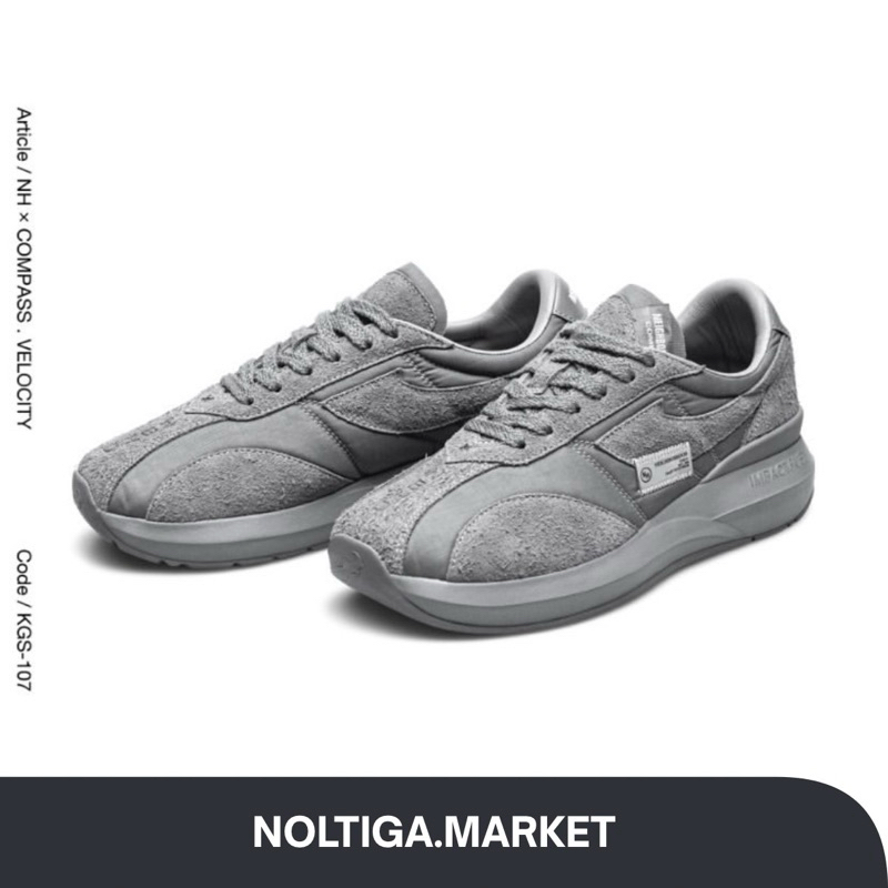 Jual Neighborhood x Compass Velocity Grey Original Resmi - 41 | Shopee ...