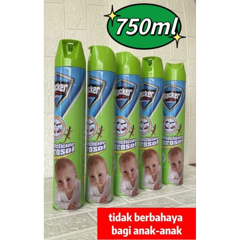 Jual OBAT NYAMUK SEMPROT HACKER, 750ML, AMAN UNTUK BAYI, IBU HAMIL, DAN ...