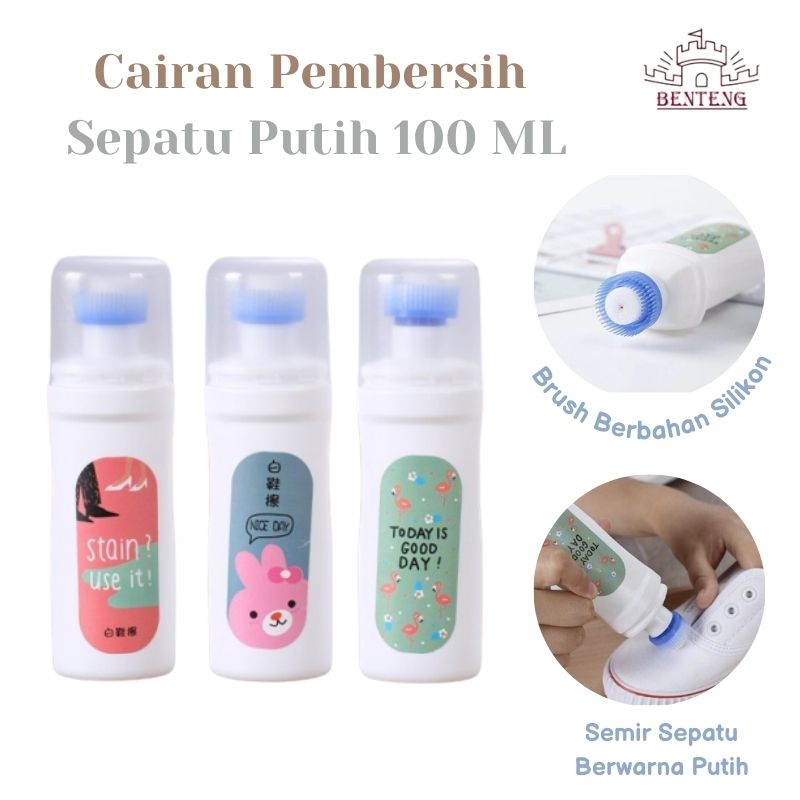 Jual KQ02 - Shoes Cleaner Polish Semir Sepatu Putih 100 Ml | Shopee ...
