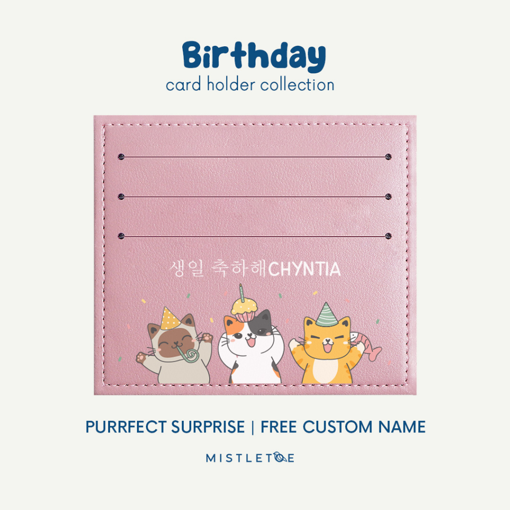 Jual Birthday Custom Card Holder - Dompet Wallet Kartu | Shopee Indonesia
