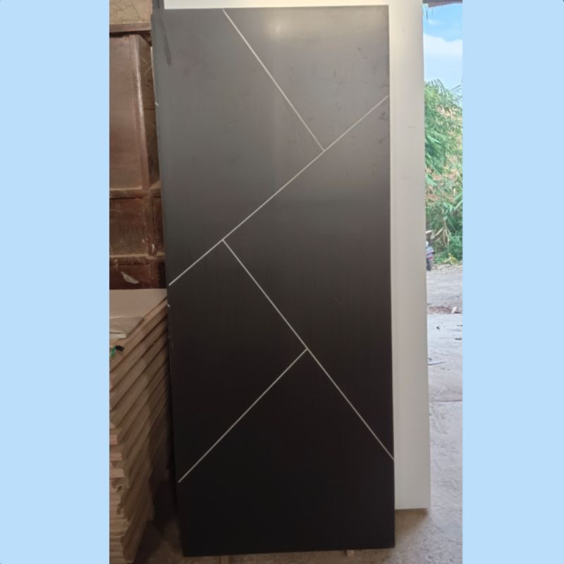 Jual PINTU MINIMALIS HDF MODERN SET KUSEN ALMINI | PINTU UTAMA | PINTU ...