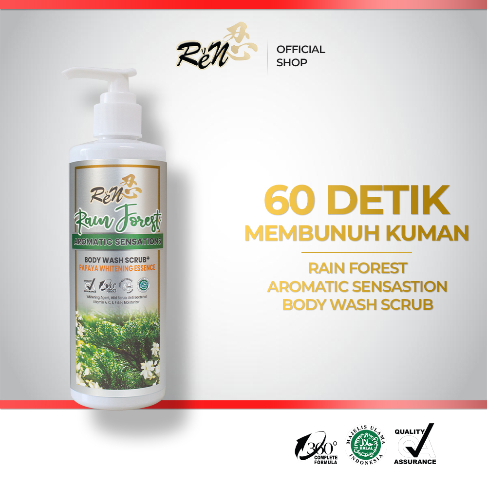 Jual REN RAIN FOREST BODY WASH SCRUB + 300 ML | Shopee Indonesia