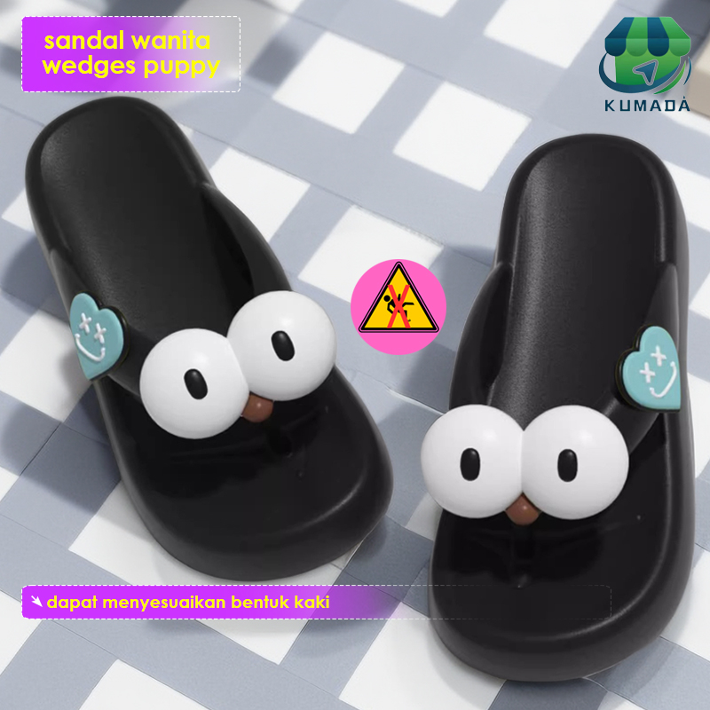 Jual sandal jepit Sendal wanita kekinian kondangan Sandal kartun mata ...