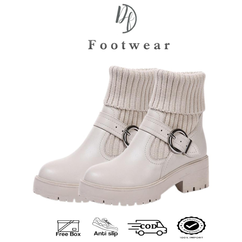 Jual [DF FOOTWEAR] DF 652 Sepatu Boots Wanita Import Premium Quality ...