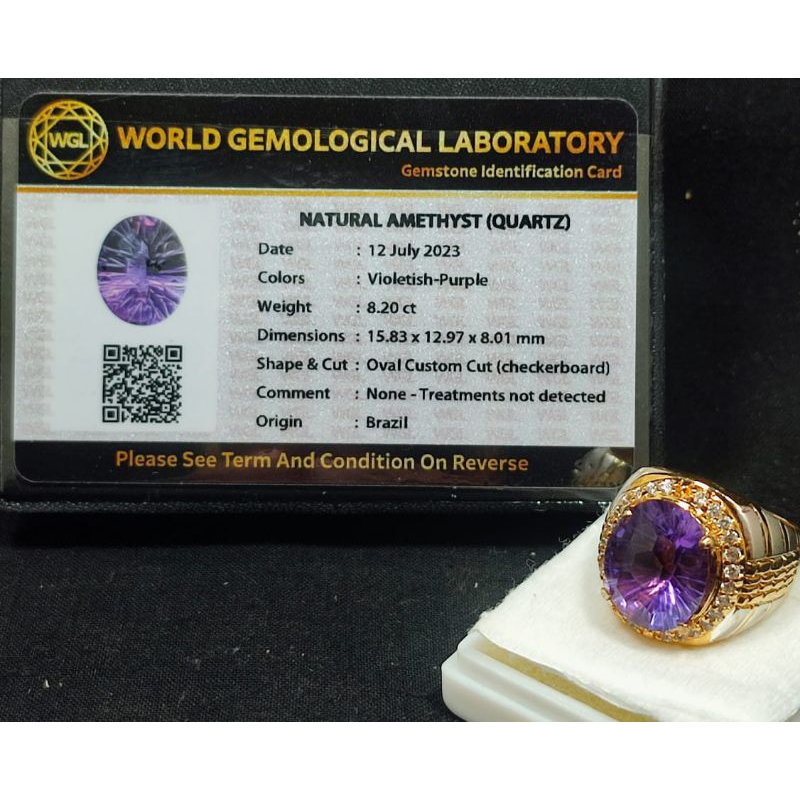 Jual Batu Kecubung Amethyst Asli Natural Bersertifikat Memo Lab ...