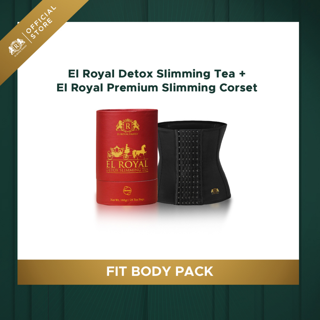 Jual Paket Bundling [El Royal Detox Slimming Tea + El Royal Corset ...