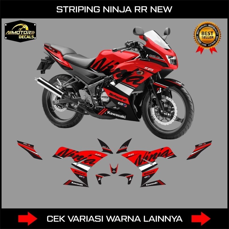 Jual Sticker Striping Ninja RR 150 New Grafis Ninja / Decal Kawasaki ...