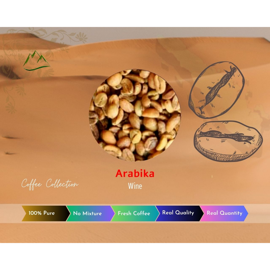 Jual Kopi Arabika Wine Speciality - Green Bean 1 Kg - 100 % Murni ...