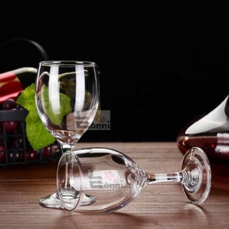 Jual Gelas kaca berkaki / gelas bekaki / gelas anggur / gelas wine ...