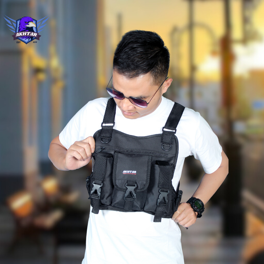 Jual tas rompi dada pria chestbag pria akhtar | Shopee Indonesia