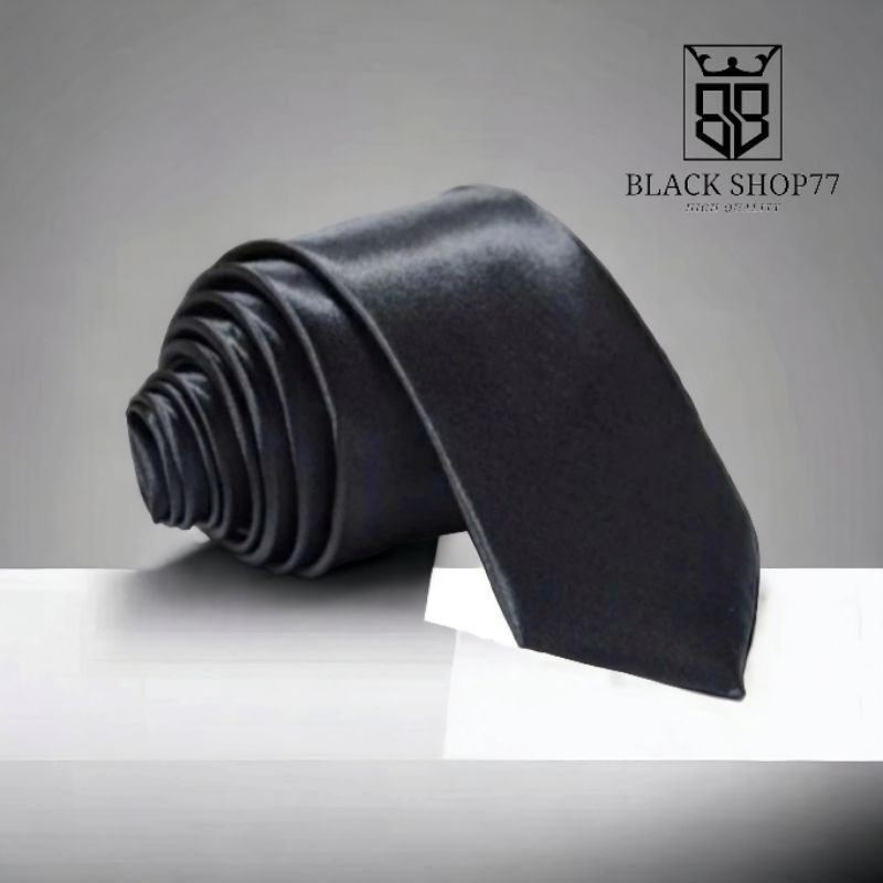 Jual Dasi Pria Dasi Panjang Dasi Satin Polos Abu Tua 3 Inchi 8 Cm ...