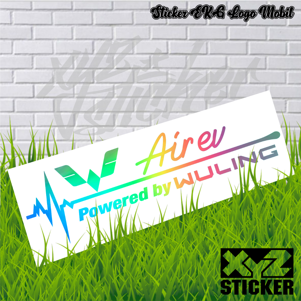 Jual Sticker EKG Logo Mobil Wuling. Sticker Kaca Mobil Wuling Airev ...