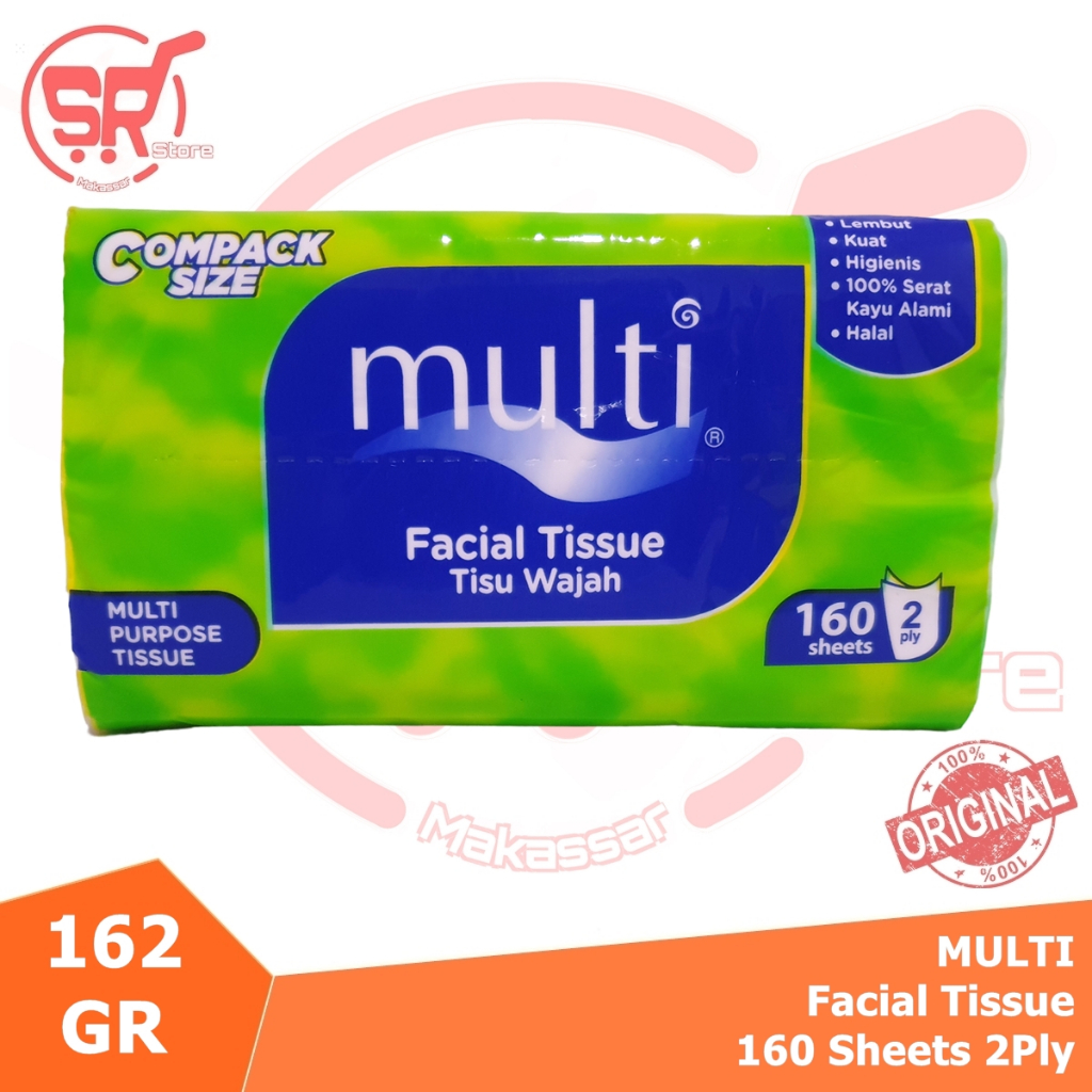 Jual MULTI Tissue Facial 160 Sheet 2ply by Tessa ( SR Store MKS / SR ...