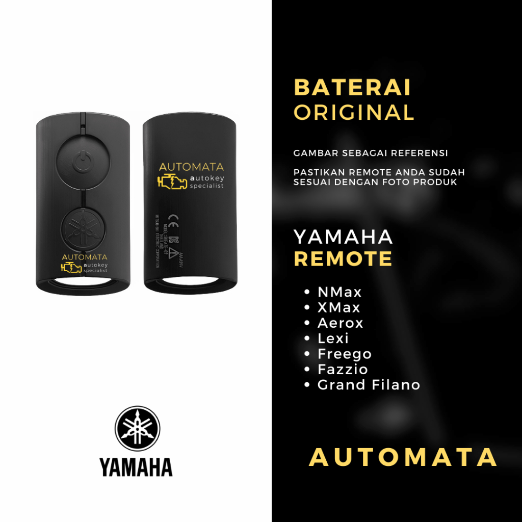Jual Baterai Remote Yamaha NMAX 2023 Original Panasonic | Shopee Indonesia