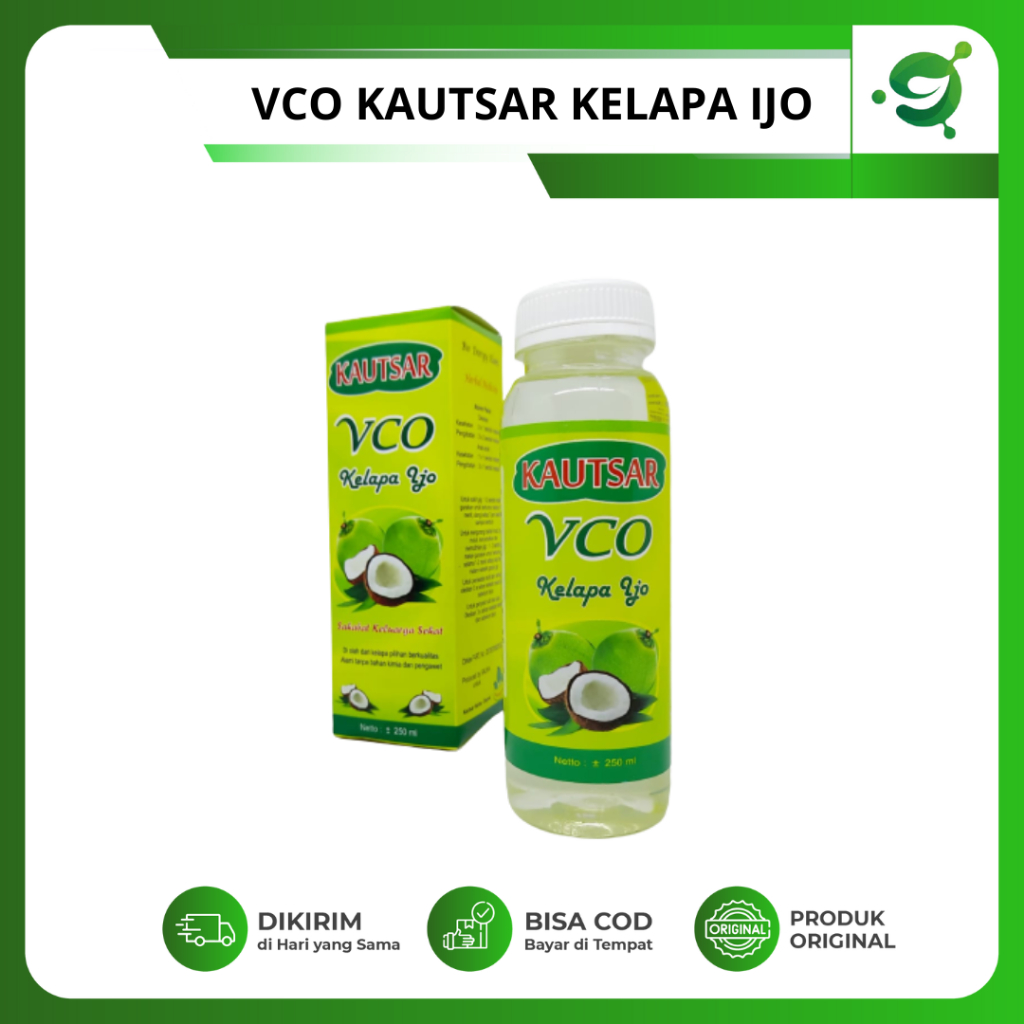 Jual Minyak Kelapa Ijo VCO Kautsar Isi 250 ml | Shopee Indonesia