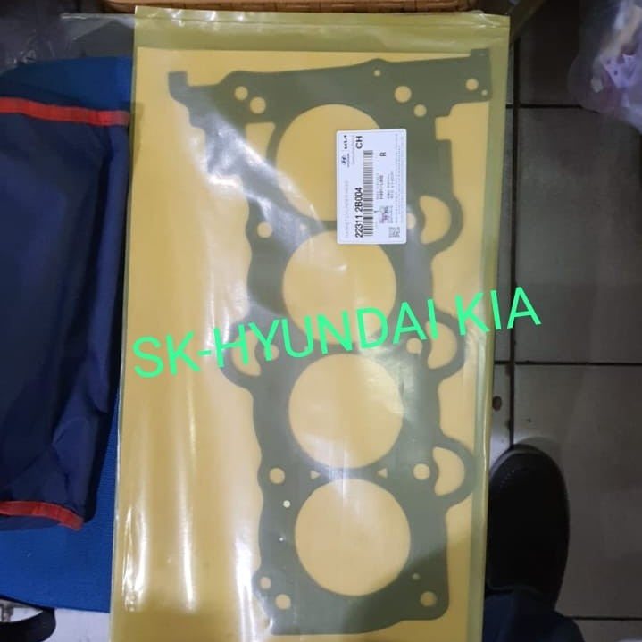 Jual PAKING PACKING GASKET CYLINDER HEAD PLAT/BESI KIA ALL NEW RIO HYUNDAI GRAND AVEGA i20 ...