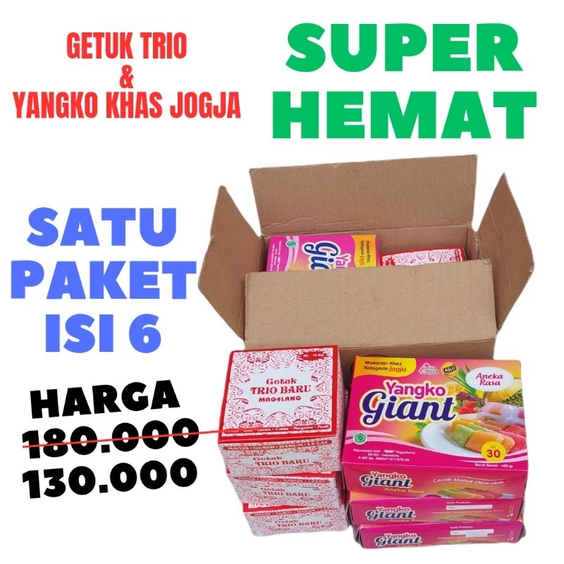 Jual paket super hemat 50rb yangko giant dan getuk trio baru oleh oleh ...