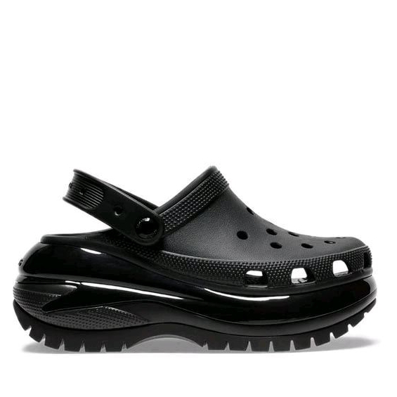 Jual CROCS CLASSIC MEGA CRUSH UNISEX CLOG - HITAM | Shopee Indonesia