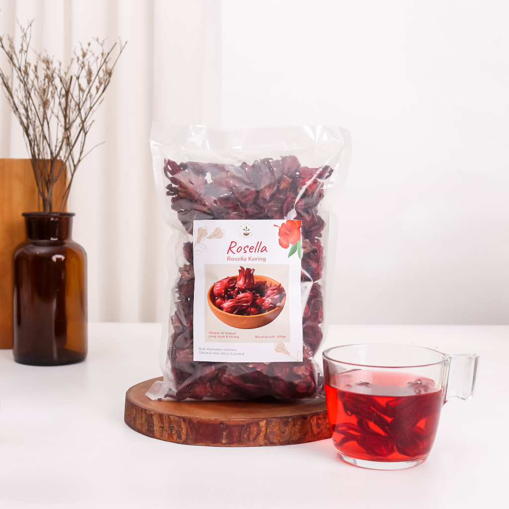 Jual Alora Bunga Rosella Merah Kering Premium 100gr - Teh Bunga Rosella ...