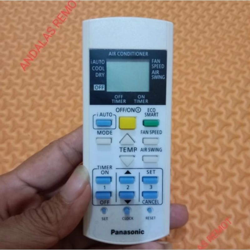 Jual REMOT AC PANASONIC i AUTO ECO SMART + 2 PCS BATERAI AAA ABC FREE | Shopee Indonesia