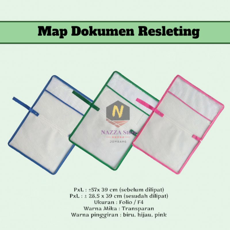 Jual Map Dokumen 2 Kancing dan Resleting 1 pcs | Shopee Indonesia