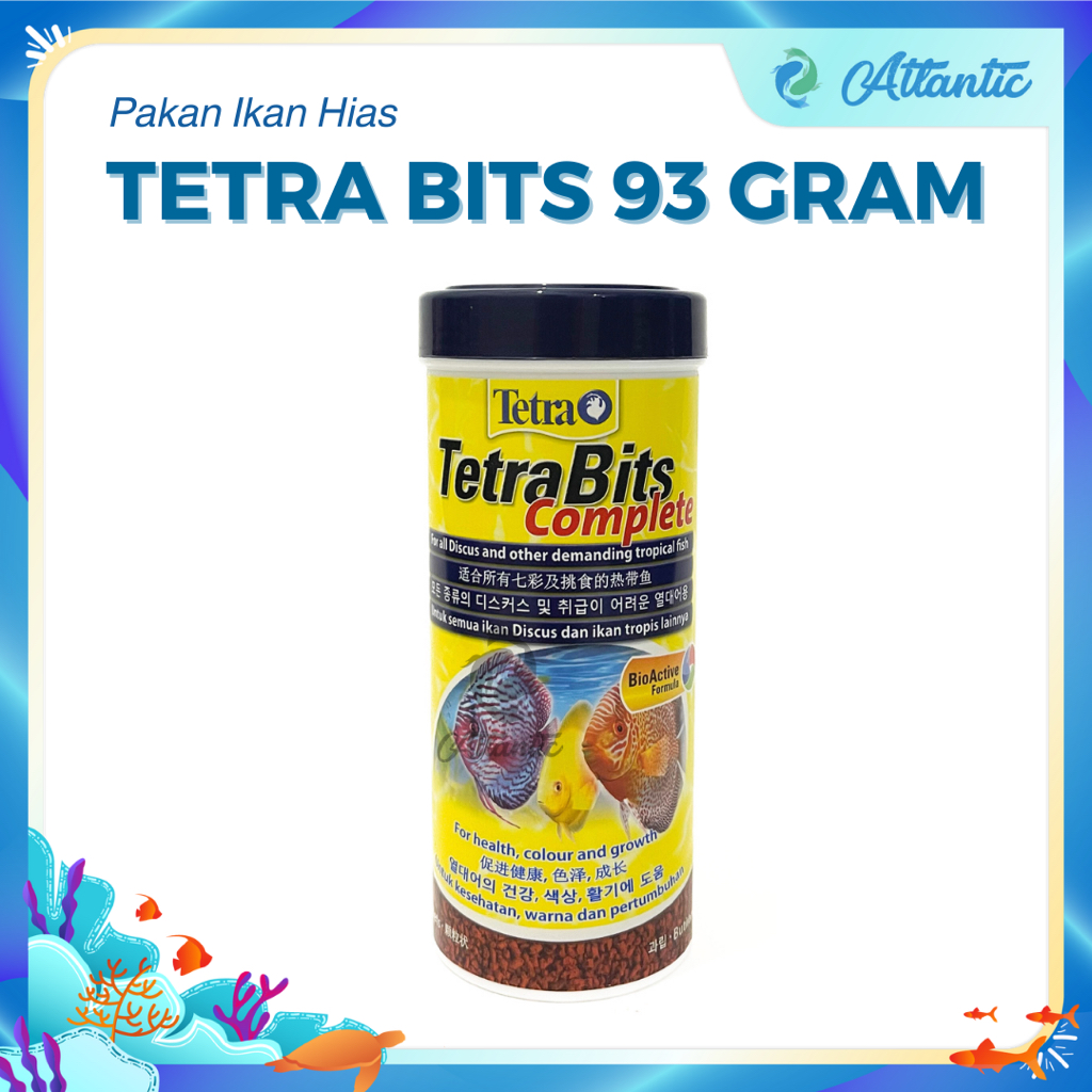 Jual Tetra Bits 93 Gram Pakan Pertumbuhan Warna Kesehatan Ikan Hias ...