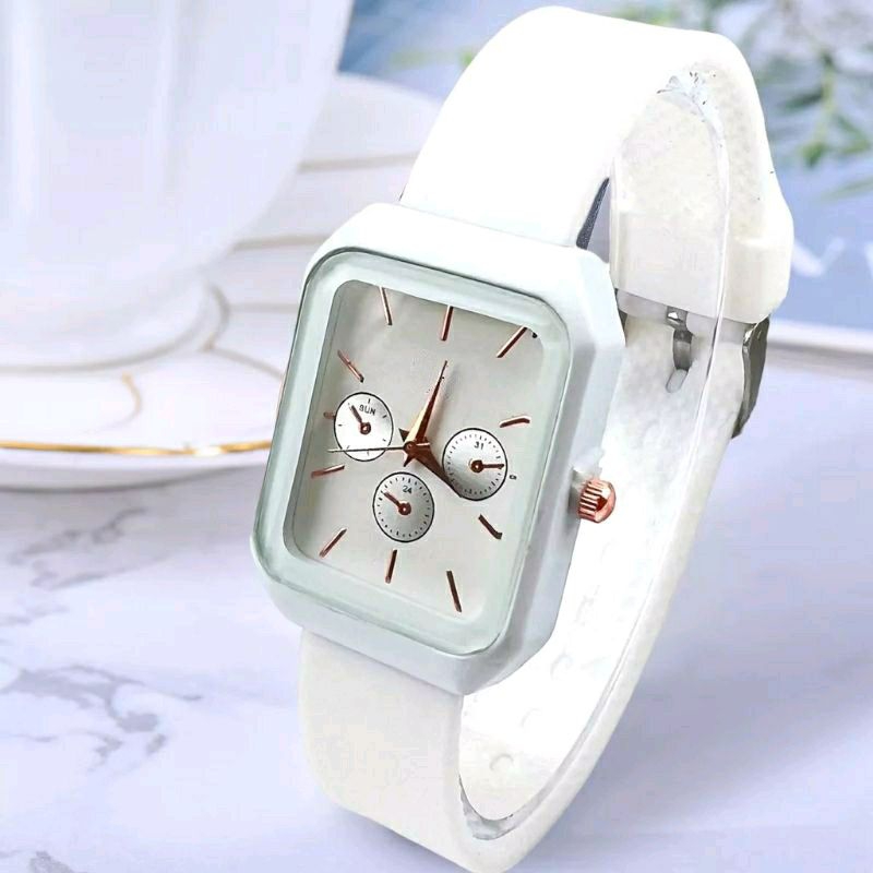 Jual JAM TANGAN WANITA KARET MURAH KEREN UNTUK CEWE TERBARU ELEGAN ...