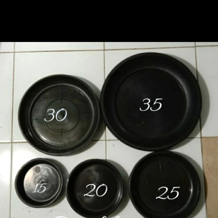 Jual Alas Pot Hitam, Tatakan Pot, Alas Pot Plastik, Ukuran Diameter ...