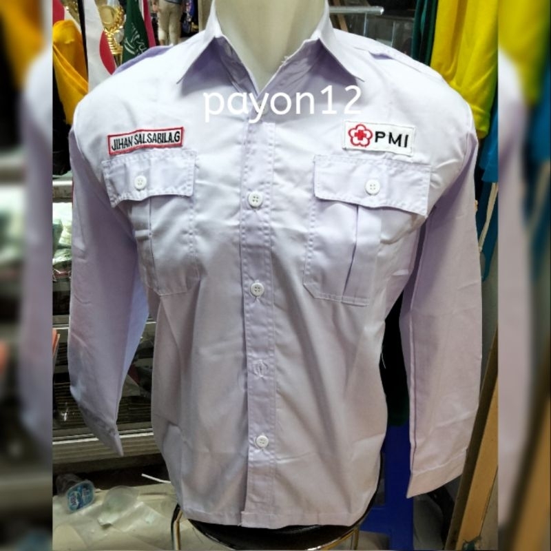 Jual kemeja PMI kemeja PMR seragam ekskul pmr wira, madya, mula ...
