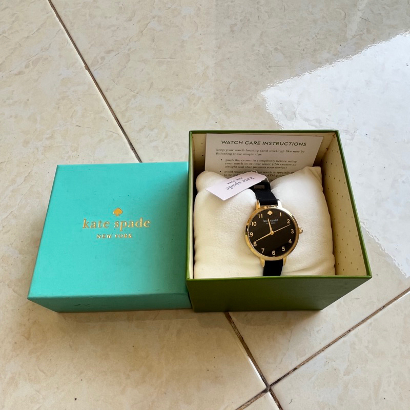 Jual Kk Nadia - Jam Tangan Kate Spade New York Holland Black Silicone ...