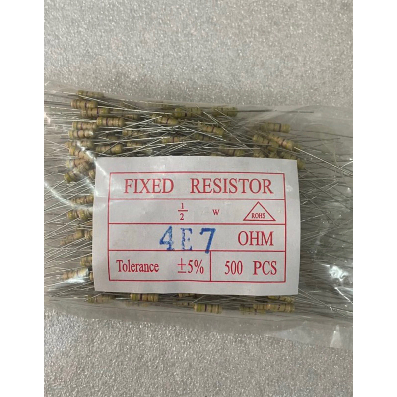 Jual 500pcs Resistor 1/2 Watt resistor 0.5 watt ukuran kilo Ohm ...