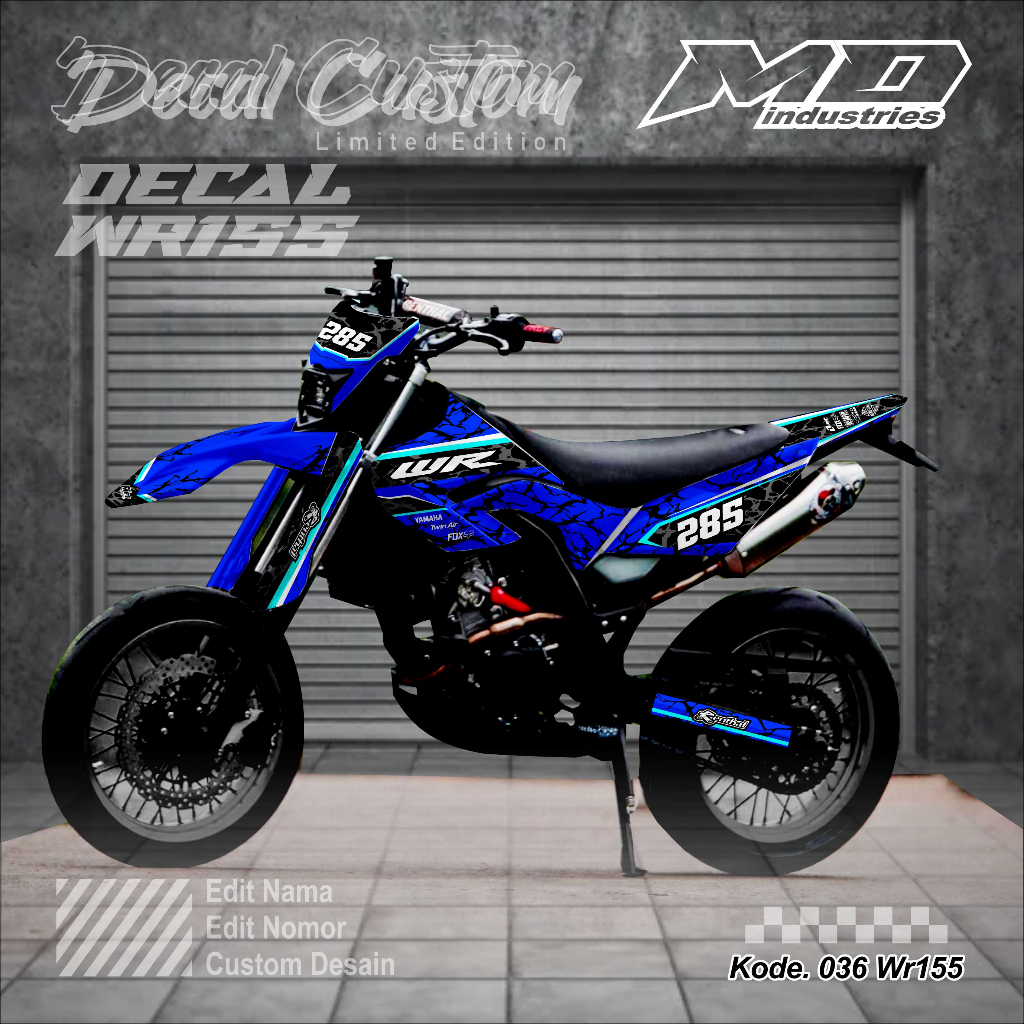 Jual Decal Yamaha WR 155 R Full Body Supermoto - Striping Sticker WR ...