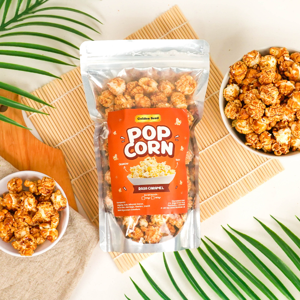 Jual POPCORN VIRAL 90-180GR /POPCORN CARAMEL GOLDENSEED 90-180 GRAM ...