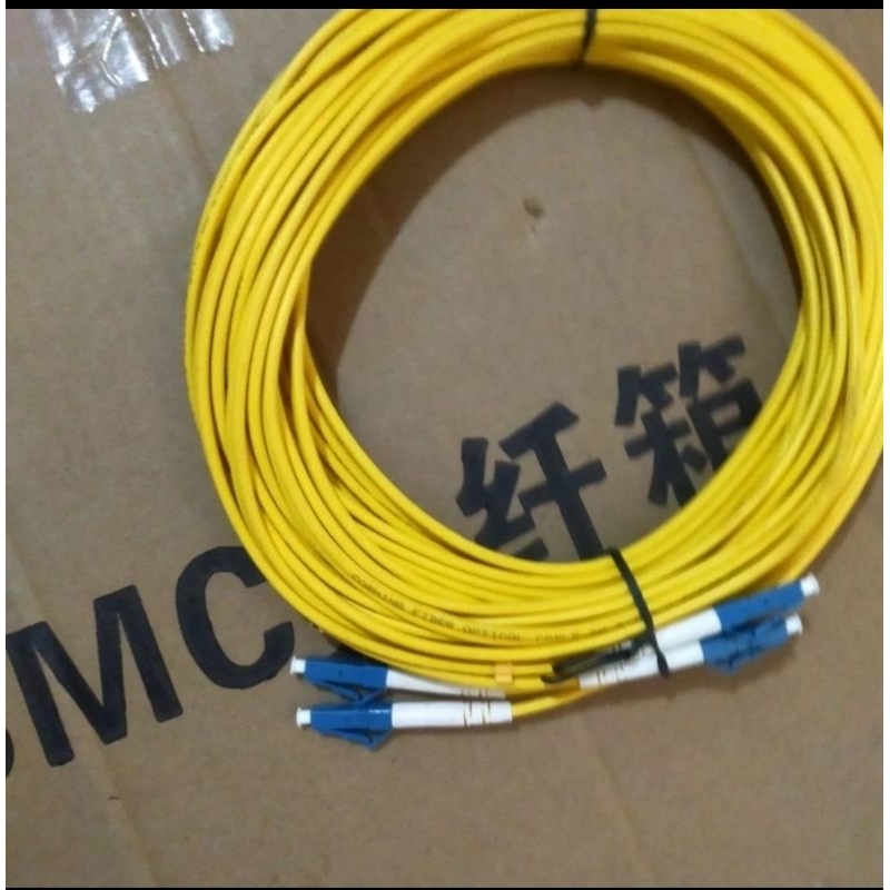 Jual patchcord lc lc duplex duplex 10m 3mm | Shopee Indonesia