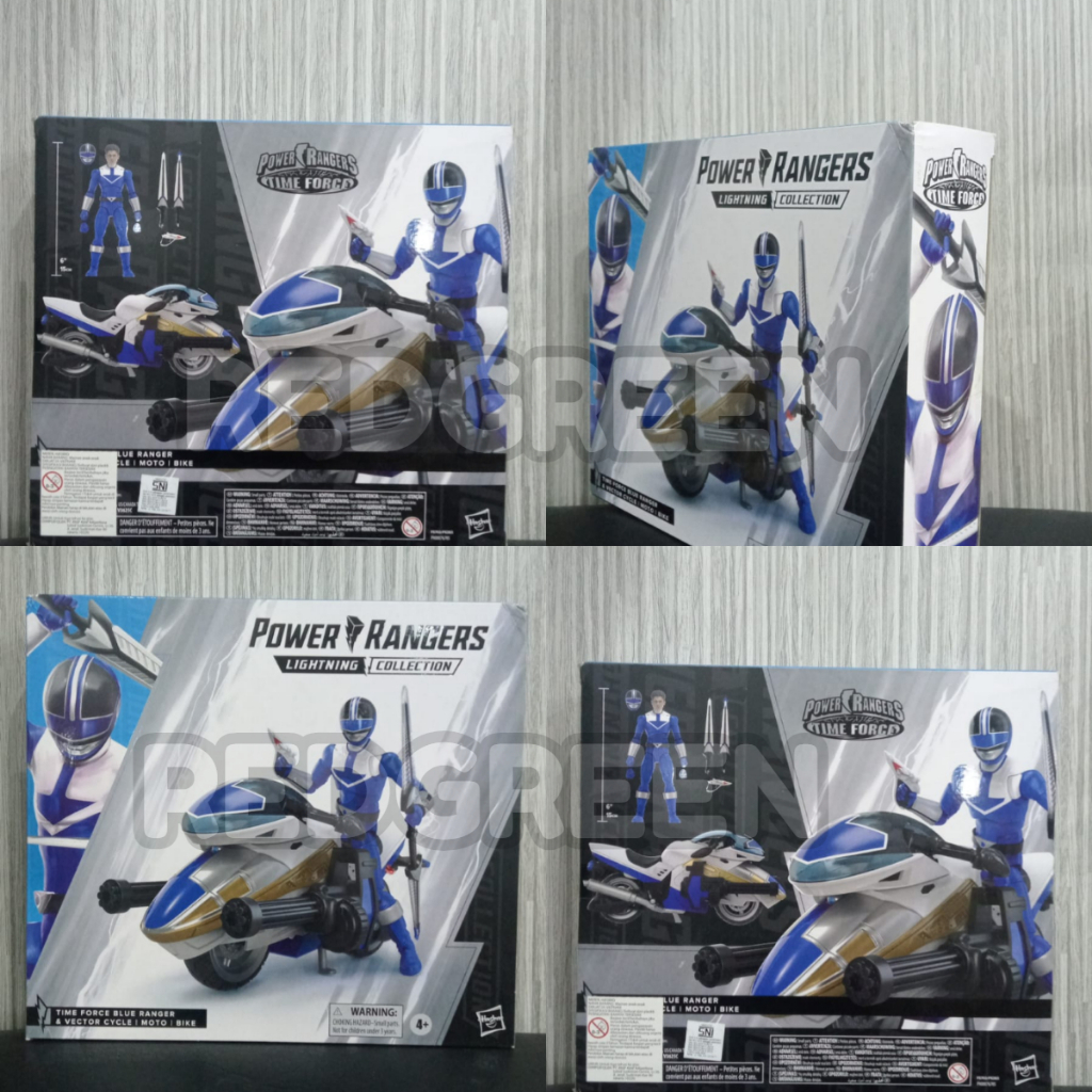 Jual Power Rangers Lightning Collection Time Force Blue Ranger & Vector ...