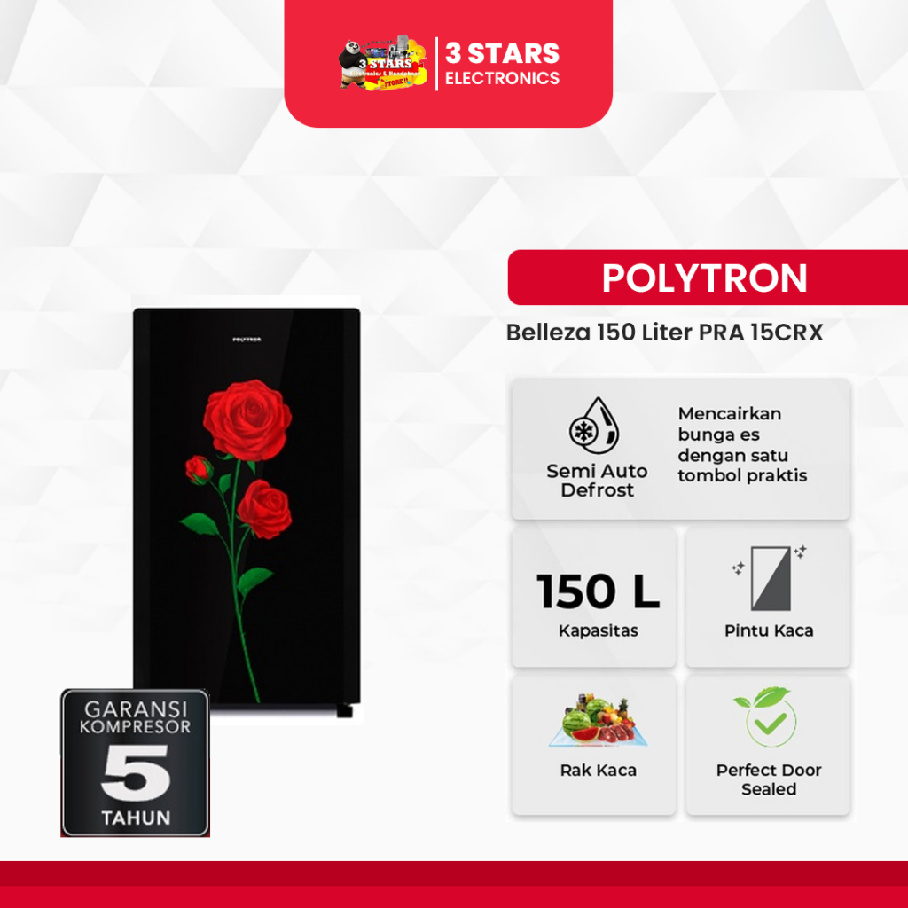 Jual POLYTRON Kulkas 1 Pintu Belleza Varia 150 Liter PRA 15CRX | Shopee ...