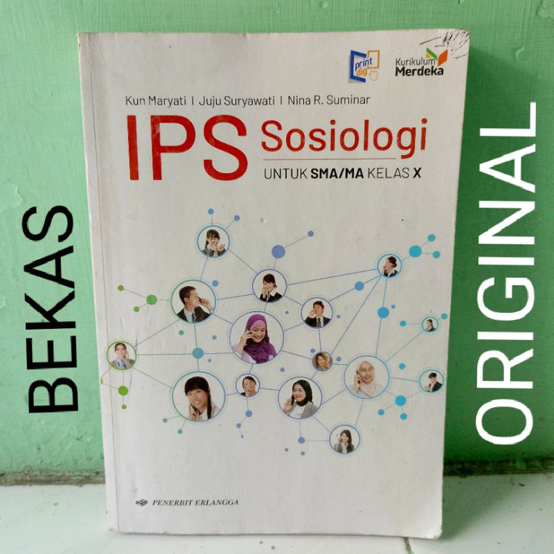 Jual ( BUKU BEKAS ) ( ORIGINAL ) IPS Sosiologi Ilmu Pengetahuan Sosial Kelas X 10 1 SMA MA ...