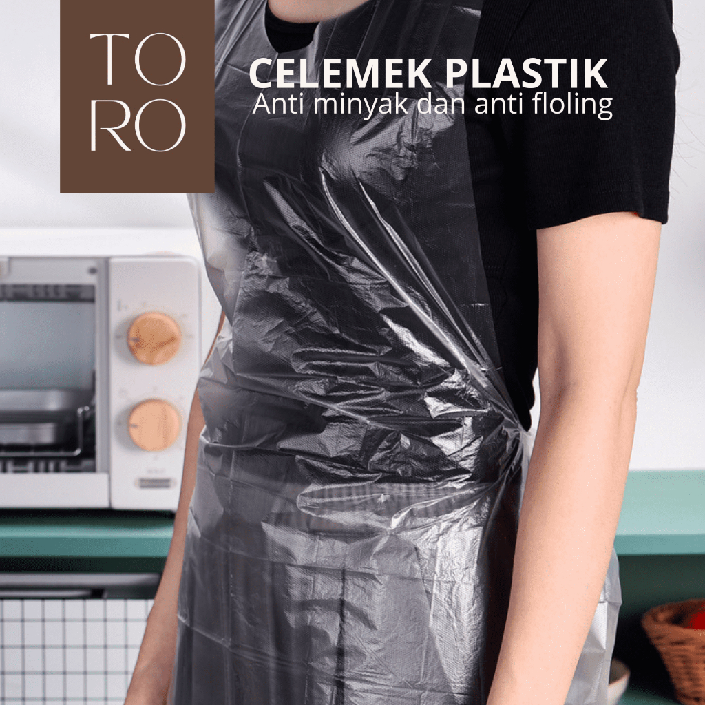Jual TORO - APRON CELEMEK PLASTIK DISPOSABLE | Shopee Indonesia