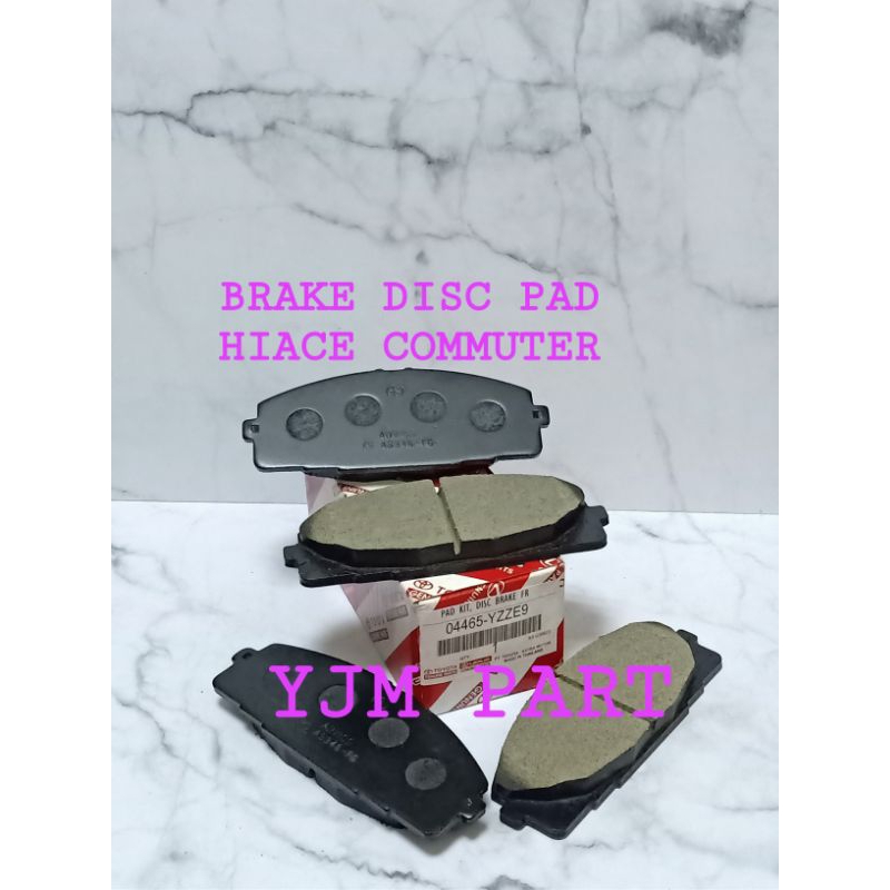 Jual KAMPAS REM DEPAN HIACE COMMUTER BRAKE DISC PAD HIACE COMMUTER ...