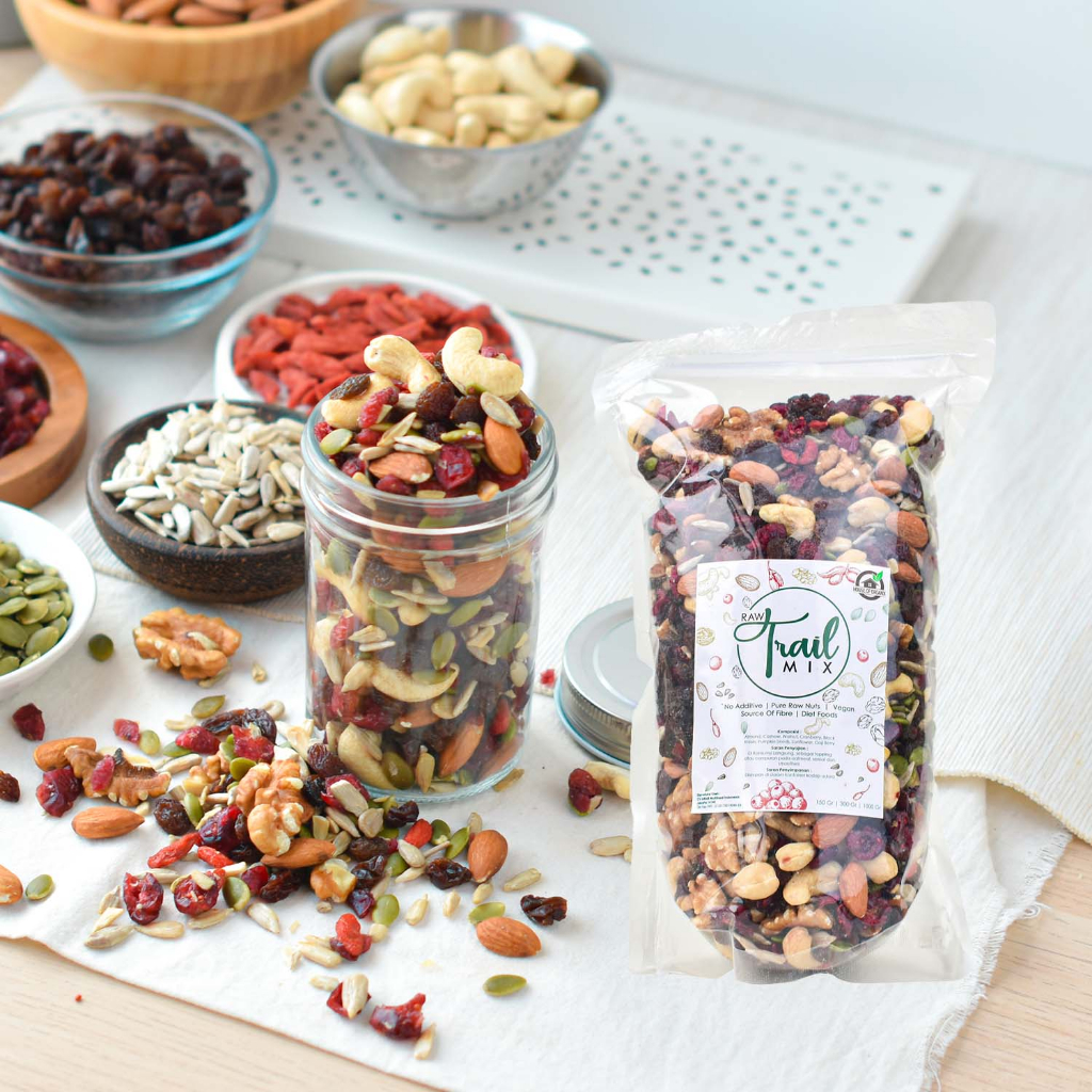 Jual Raw Trail Mix 1kg ( Mix Nuts & Fruits ) | Shopee Indonesia