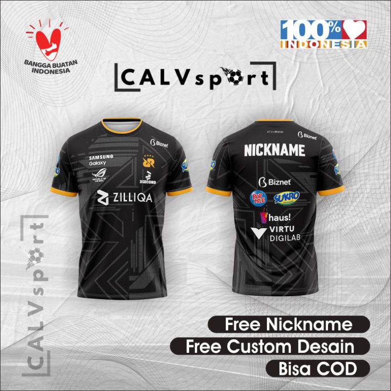 Jual JERSEY KAOS BAJU GAMING RRQ SEASON S12 2023 FREE CUSTOM NAMA ...
