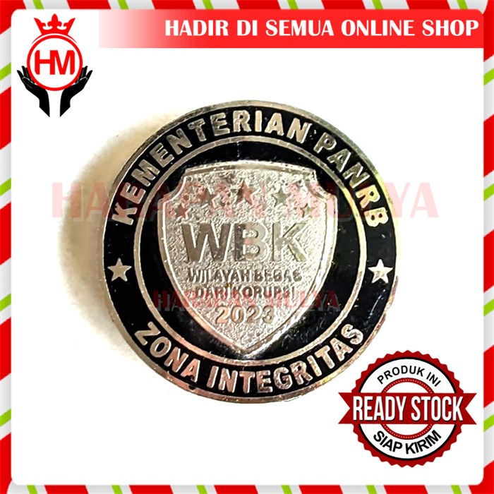 Jual Pin Logo KEMENPANRB WBK Pin WBBM Kementerian PANRB Warna Hitam ...