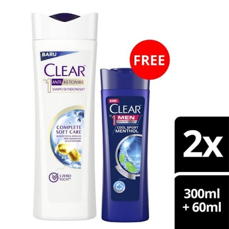 Jual CLEAR Shampoo Complete Soft Care 300 mL | Shopee Indonesia