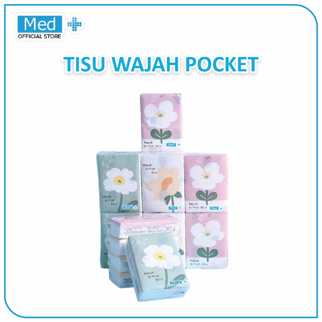 Jual Med+ Tisu Kering Bermotif Lucu Mini / Cute Patterned Facial Tissue ...
