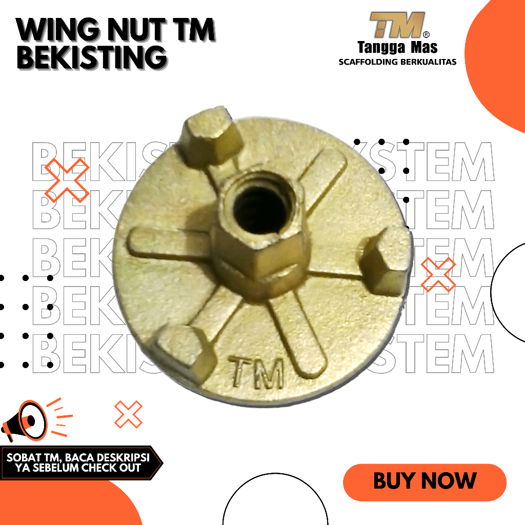 Jual WING NUT TM UNTUK PROYEK BEKISTING KOLOM | Shopee Indonesia
