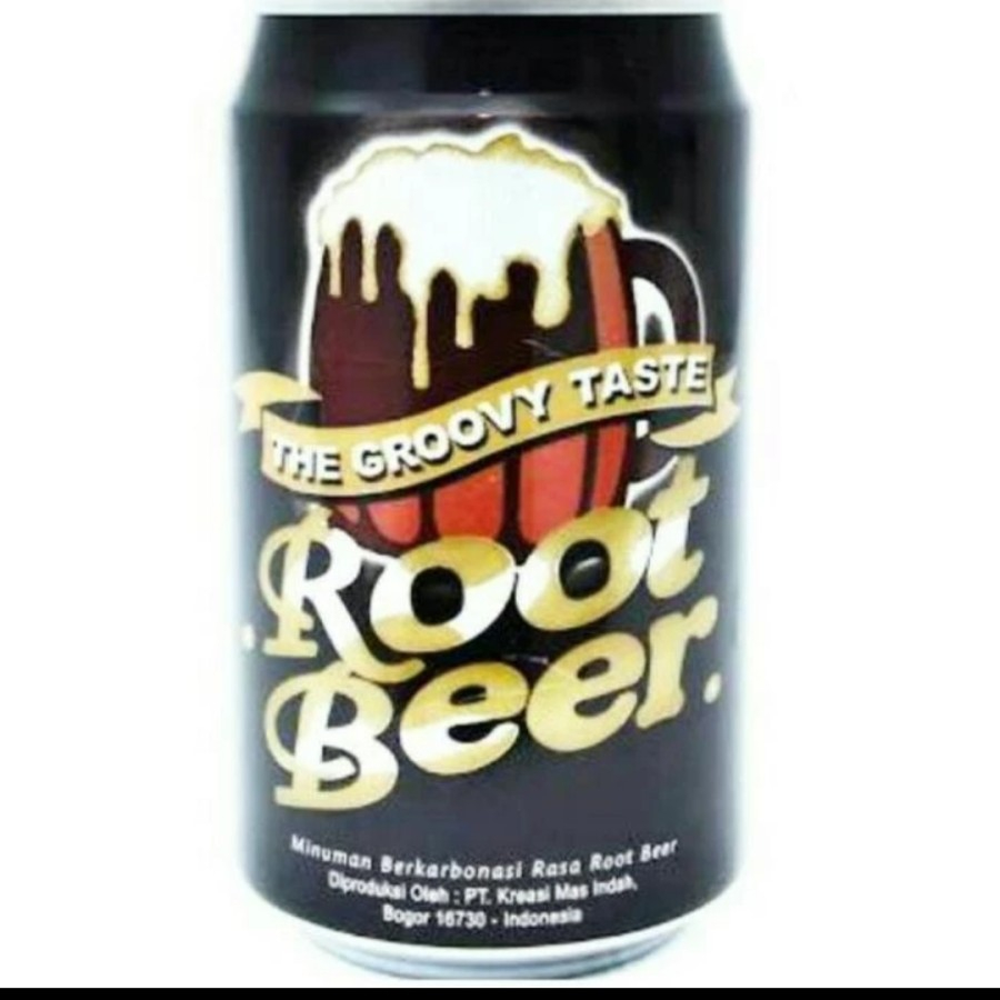 Jual groovy rootbeer kaleng 330ml root beer coffeebeer | Shopee Indonesia