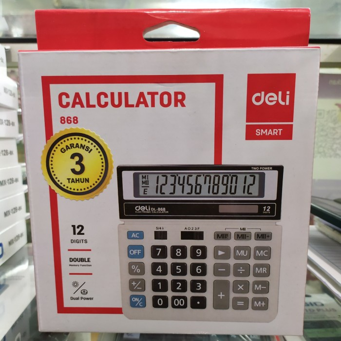 Jual DELI KALKULATOR / CALCULATOR DELI DL 868 | Shopee Indonesia