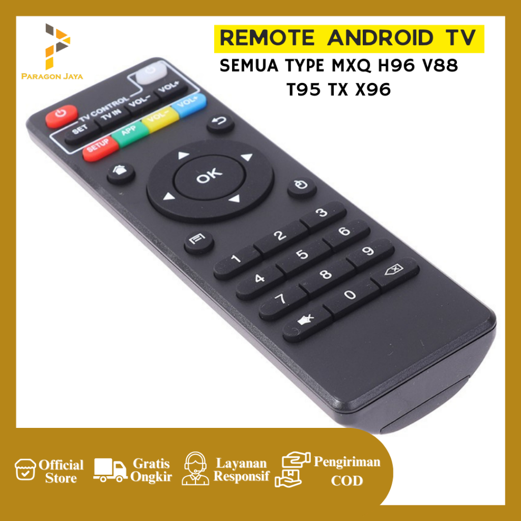 Jual REMOT REMOTE ANDROID TV BOX SEMUA TYPE MXQ H96 V88 T95 TX X96 ...