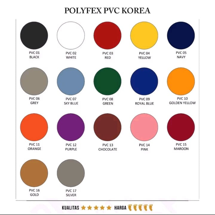 Jual Polyflex/Poliflek Korea 100% PVC Terbaik kode 1-17 | Shopee Indonesia