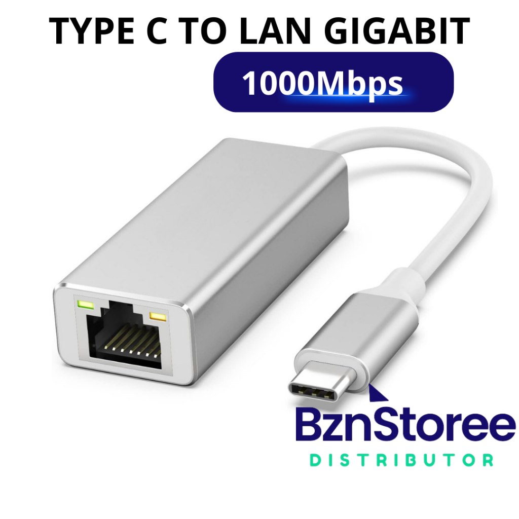 Jual Type C To Lan Rj45 Gigabit Ethernet /LAN Adapter USB Type-C to ...